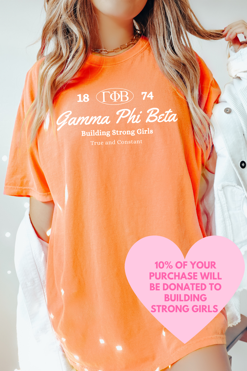 GPHI- Oval Greek Letters Philanthropy Tee – Made by Mollz