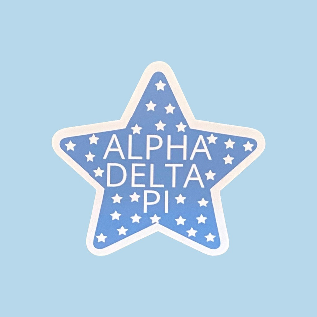 ADPi EXCLUSIVE Light Blue Star Sticker – Made by Mollz